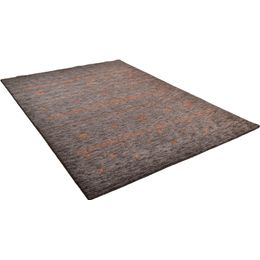 Wollteppich Theko, B:120cm H:10mm L:180cm, grau, Wolle, Wohnzimmer, Teppiche, "Nebraska ZO89615", Handweb-Teppich, reine Wolle, Gabbeh-Struktur,