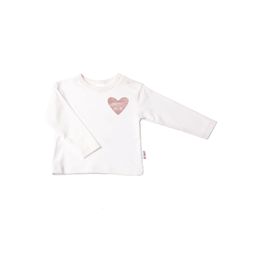Liliput Jungen Langarmshirt "Cosmic Love", beige, Gr. 62, bedruckt, 100% Baumwolle, Shirts, mit Druckkn&ouml;pfen auf der Schulter