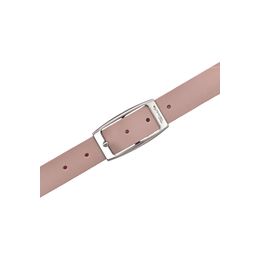 Tamaris Damen Lederg&uuml;rtel ""Charlie Silver"", rosa, Basic, Gr. 95, unifarben, Rindsleder, G&uuml;rtel, mit l&auml;nglicher Doppelschlie&szlig;e, aus Rindsleder,