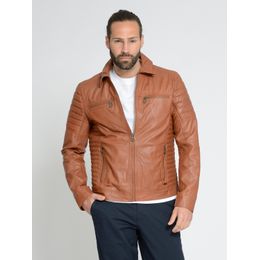 Maze Herren Lederjacke "William", braun, Gr. L, Obermaterial: 100% Lammleder; Futter: 100% Baumwolle; &Auml;rmelfutter: 100% Polyester, Jacken