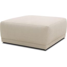 Hocker DOMO collection, B:100cm H:45cm T:100cm, beige, 95% Polyester, 5% Polyamid, Wohnzimmer, Hocker, "800007", nach Wunsch zusammenstellbar