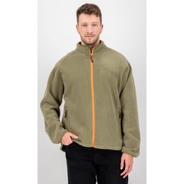 DEPROC Active Herren Fleecejacke "WAWA BAY", gr&uuml;n, Gr. XL, 100% Polyester, Jacken, auch in gro&szlig;en Gr&ouml;&szlig;en erh&auml;ltlich