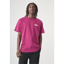 Cleptomanicx Herren T-Shirtpurpurviolett, Gr. L, bedruckt, 100% Baumwolle, Shirts, mit gro&szlig;em R&uuml;ckenprint