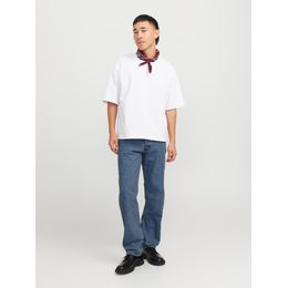 Jack & Jones JACK & JONES Herren Relax-fit-Jeans "JJICHRIS JJORIGINAL SQ 735 LN", blau, Gr. 29, Abriebeffekte, Denim/Jeans, Obermaterial: 100% Baumwolle, Jeans