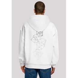 F4NT4STIC Herren Kapuzenpullover "Geometrics Abstract", wei&szlig;, Gr. XL, Obermaterial: 100% Baumwolle, Pullover, Print