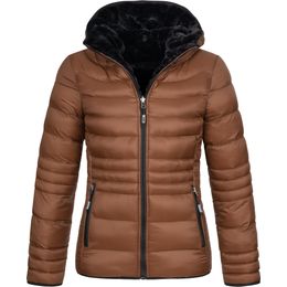 DEPROC Active Damen Wendejacke "GILMOUR NEW REVERSAL Women", braun, Gr. 42, 100% Polyester, Jacken, Wendejacke mit schlichtem Design
