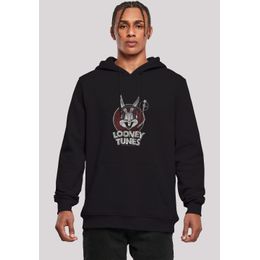 F4NT4STIC Herren Sweatshirt "Hoodie 'Looney Tunes Bugs Bunny'", schwarz, Gr. S, Obermaterial: 65% Baumwolle, 35% Polyester, Sweatshirts,