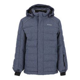 ZIGZAG Jungen Skijacke "Nino", blau, Gr. 104, unifarben, 100% Polyester, Jacken, im gesteppten Design mit wasserdichter Qualit&auml;t