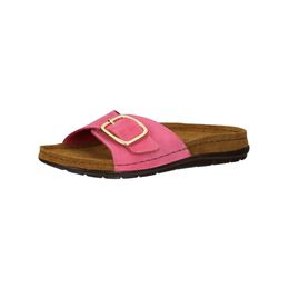 Rohde Damen Hausschuh "Rohde Hausschuhe Leder", Gr. 36, pink, Leder, Schuhe