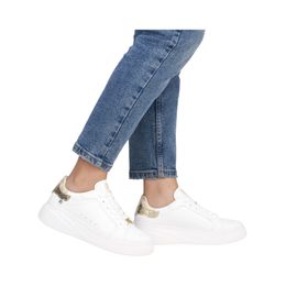 Rieker Damen Sneaker "Rieker Sneaker Glattleder", Gr. 39, wei&szlig;, Glattleder, Schuhe