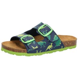 Lico M&auml;dchen Hausschuh "Pantolette Bioline Universe", Gr. 42, gr&uuml;n, Synthetik, Schuhe