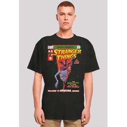F4NT4STIC Herren T-Shirt "Stranger Things Comic Cover", schwarz, Gr. L, Obermaterial: 100% Baumwolle, Shirts, Premium Qualit&auml;t