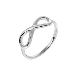 Vivance Damen Fingerring "925/- Sterling Silber Infinity", 054 (17,2), Silber 925 (Sterlingsilber), wei&szlig;, Silber 925 (Sterlingsilber), Fingerringe