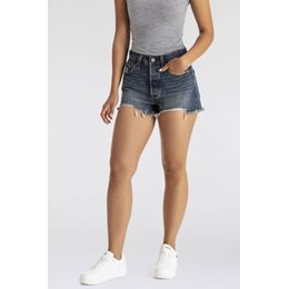 Levi's LEVI'S Damen Shorts "501 ORIGINAL SHORT", blau, Gr. 32, Web, Obermaterial: 100% Baumwolle, Hosen, Sommerhose 501 Collection