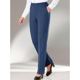 Classic Basics Damen Jerseyhose, blau, Gr. 19, unifarben, 100% Polyester, Hosen