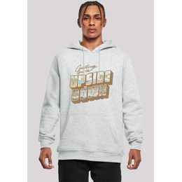 F4NT4STIC Herren Kapuzenpullover "Stranger Things Greetings From Upside Down", grau, Gr. XL, Obermaterial: 65% Baumwolle, 35% Polyester, Pullover,