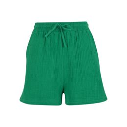 Urban Classics Damen Sweatshorts "Urban Classics Ladies Musselin Shorts"froggr&uuml;n, Gr. XXXL, unifarben, 100% Baumwolle, Hosen