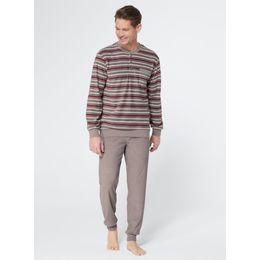 King&acute;S Club KINGS CLUB Herren Schlafanzug, Gr. 56, bunt, 80% Baumwolle, 20% Polyester, Homewear-Sets