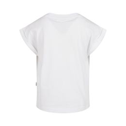 Urban Classics M&auml;dchen T-Shirt "Urban Classics Damen Girls Organic Extended Shoulder Tee"wei&szlig;, Gr. 146, unifarben, 100% Baumwolle, Shirts