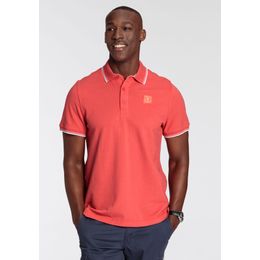 DELMAO Herren Poloshirt, rot, Basic, Gr. S, unifarben, Piqu&eacute;, Obermaterial: 100% Baumwolle, Shirts, Kurzarm, lockere Passform, Polokragen, f&uuml;r Tennis