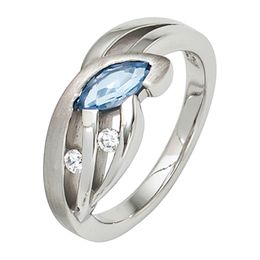 Jobo Damen Silberring, 56, Silber 925 (Sterlingsilber), silber, Silber 925 (Sterlingsilber), Fingerringe, 925 Silber mit Zirkonia