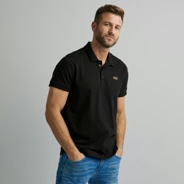 PME-Legend PME LEGEND Herren Poloshirt, schwarz, Gr. XL, Web, Obermaterial: 95% Baumwolle, 5% Elasthan, Shirts, mit Logostickerei