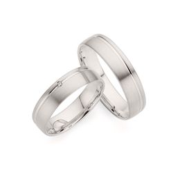 Phoenix PH&Ouml;NIX Damen Trauring "Schmuck Geschenk Silber 925 Trauring Ehering LIEBE versch. Varianten", 51, ohne Brillanten, Silber 925 (Sterlingsilber), 5mm,