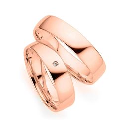 Phoenix PH&Ouml;NIX Damen Trauring "Schmuck Geschenk Gold 333 Trauring Ehering LIEBE versch. Varianten", 57, ohne Brillant, Ros&eacute;gold 333, 5mm, rosa, Ros&eacute;gold 333,