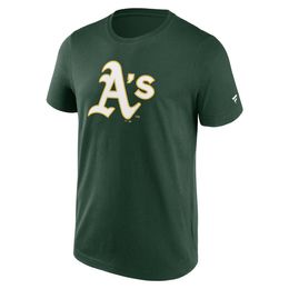 Fanatics Damen T-Shirt "Fanatics Shirt Oakland Athletics Primary Logo", gr&uuml;n, Gr. S, 100% Baumwolle, Shirts