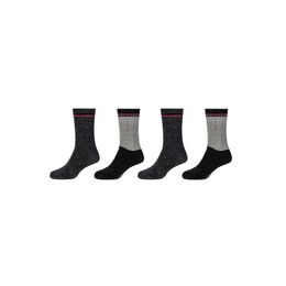 s.Oliver Damen Socken "Socken 4er Pack", Gr. 35, schwarz, 80% Polyester, 18% metallisierte Fasern, 2% Elasthan, gl&auml;nzend, Socken