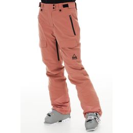 SOS Damen Skihose "Aspen", rot, Gr. L, unifarben, 85% Nylon, 15% Elasthan, Hosen, mit wasserabweisender Beschichtung