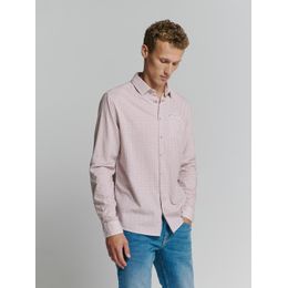 NO EXCESS Herren Langarmhemd "NO EXCESS Bedruckte hemd", lila, Gr. XXXL, 55% Baumwolle, 45% Viskose (LENZING ECOVERO ), Hemden