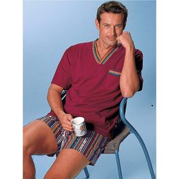 TopTen TOP TEN Herren Schlafanzug, Gr. 52, rot, 100% Baumwolle, Homewear-Sets