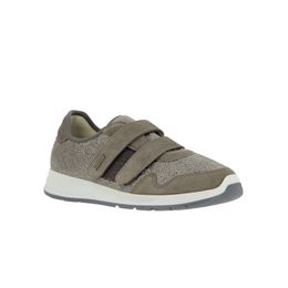 VAROMED Damen Klettschuh, Gr. 6, beige, Veloursleder, Schuhe