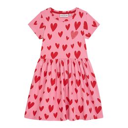 DANAMADE M&auml;dchen Jerseykleid "DANAMADE Dresses DLINNI", pink, Gr. 128, 95% Baumwolle, 5% Elasthan, Kleider