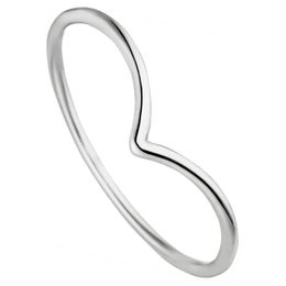 Jobo Damen Fingerring "Spitz-Ring", 54, Wei&szlig;gold 585, wei&szlig;, Wei&szlig;gold 585, Fingerringe, 585 Wei&szlig;gold