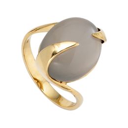 Jobo Damen Goldring, 60, Gelbgold 585, gelb, Gelbgold 585, Fingerringe, 585 Gold mit Mondstein
