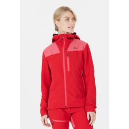 WHISTLER Damen Outdoorjacke "Salton", rot, Gr. 46, mehrfarbig, 92% Polyamid, 8% Elasthan, Jacken, mit 4-Wege-Stretch