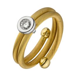 Jobo Damen Diamantring, 60, SI = kleine Einschl&uuml;sse, Diamanten Gelbgold 750 Wei&szlig;gold 750, gelb, Diamanten, Gelbgold 750, Wei&szlig;gold 750, Fingerringe,