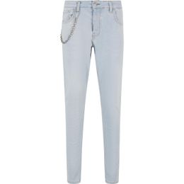2Y Premium Herren Bequeme Jeans "2Y Premium Herren 2Y Skinny Fit Jeans"blau, Gr. 30, unifarben, 97% Baumwolle, 3% Elasthan, Jeans