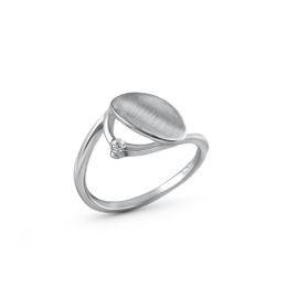 Vivance Damen Fingerring "Silber 925 rhodiniert Zirkonia", 056 (17,8), Silber 925 (Sterlingsilber), wei&szlig;, Silber 925 (Sterlingsilber), Fingerringe