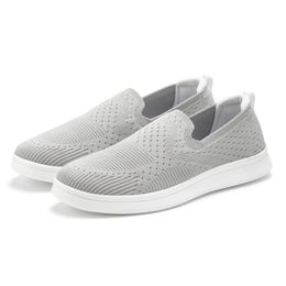 Vivance Damen Sneaker "Slip-On-Sneaker", Gr. 42, grau, Obermaterial: 100% Textilmaterial. Decksohle: 100% Textilmaterial. Futter: 100%