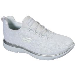 Skechers Damen Slip-On Sneaker "Summits", Gr. 38, wei&szlig;, Textil, Schuhe, Slipper, Freizeitschuh, Komfortschuh mit Memory Foam