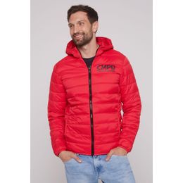 CAMP DAVID Herren Outdoorjacke, rot, Gr. 4XL, bedruckt, bestickt, Steppware, Material: 100% Polyamid, Futter: 100% Polyester, F&uuml;llung: 100%