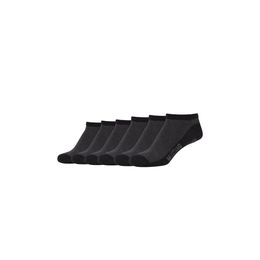 Mustang Damen Sneakersocken "6er Pack", Gr. 39, schwarz, 73% Baumwolle, 23% Polyester, 2% Polyamid, 2% Elasthan, uni, Socken
