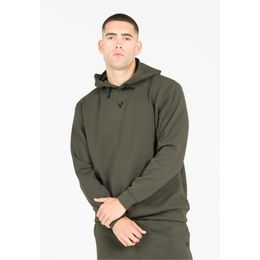 Virtus Herren Sweatshirt "Taro", gr&uuml;n, Gr. L, unifarben, 78% Polyester, 17% Viskose, 5% Elasthan, Sweatshirts, mit kuscheliger, einstellbarer Kapuze