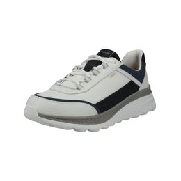 Geox Herren Sneaker "Geox Sneaker Lederimitat/Textil", Gr. 43wei&szlig;, navy, Lederimitat, Textil, Schuhe
