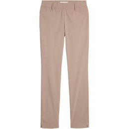 bonprix Damen Stretch-Hose "Stretch-Hose in Schlupfform", braun, Gr. 42, Obermaterial: 73% Viskose, 23% Polyamid, 4% Elasthan, Hosen, aus Viskose,