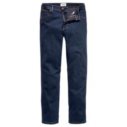 Wrangler Damen Slim-fit-Jeans "Texas Slim", blau, Gr. 42, unifarben, Denim/Jeans, Obermaterial: 99% Baumwolle, 1% Elasthan, Jeans