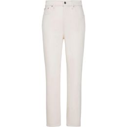 Damen Mom-Jeans "MOM JEAN"chalk wei&szlig;, Gr. 30, Calvin Klein Jeans, unifarben, Web, Obermaterial: 98% Baumwolle, 2% Elasthan, Jeans, Regular fit mit